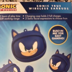 Sonic Editions | Headphones | Sonic And Hedgehog Wireless Earbuds New ...